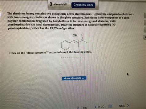 Solved 3 Attempts Left Check My Work The Shrub Ma Huang