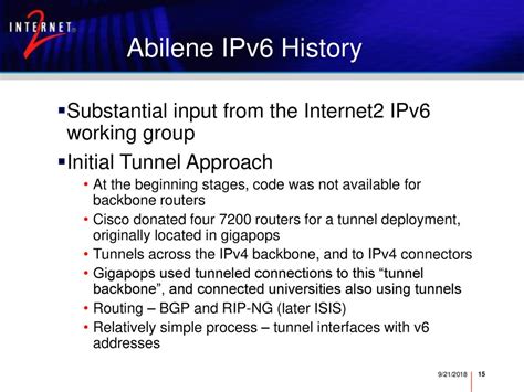 Deploying Ipv6 Across The Internet2 Infrastructure Ppt Download