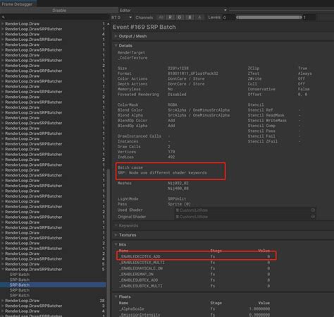 Dynamicbranch Cant Be Srp Batched Unity Engine Unity Discussions