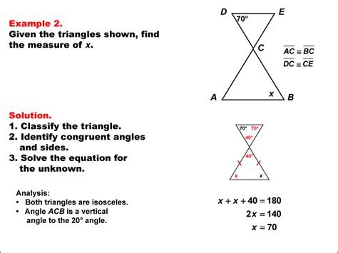 Math Example Solving Equations Solving Equations Using Triangle