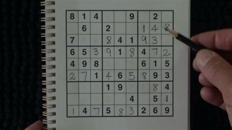 Whispering While Doing A Sudoku Puzzle Logical Number Placement