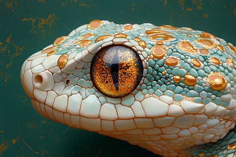 황금빛 장식된 뱀 일러스트 무료 다운로드 Lovepik