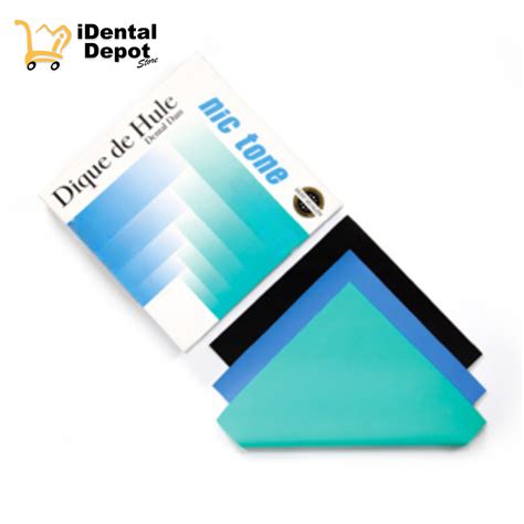 Dique Nictone 5x5 Mediano Azul C52 Hojas Idental