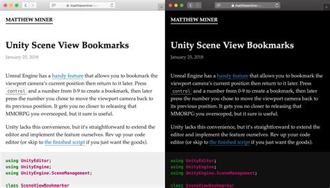 Dark Mode CSS