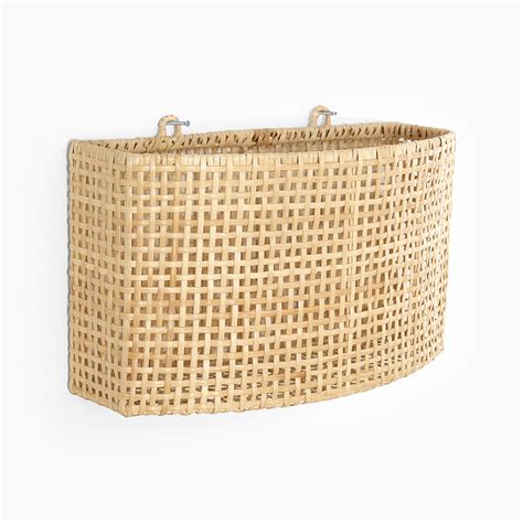 Rene Wall Pocket Wicker Wall Basket Cirebon Rattan Furniture Manufacturer