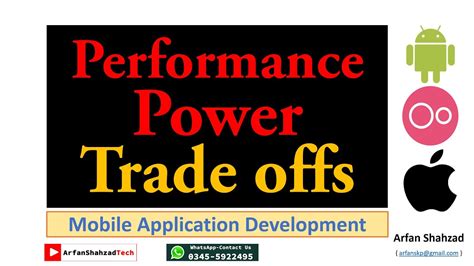 Mobile Application Development 18 Power And Performance Tradeoffs