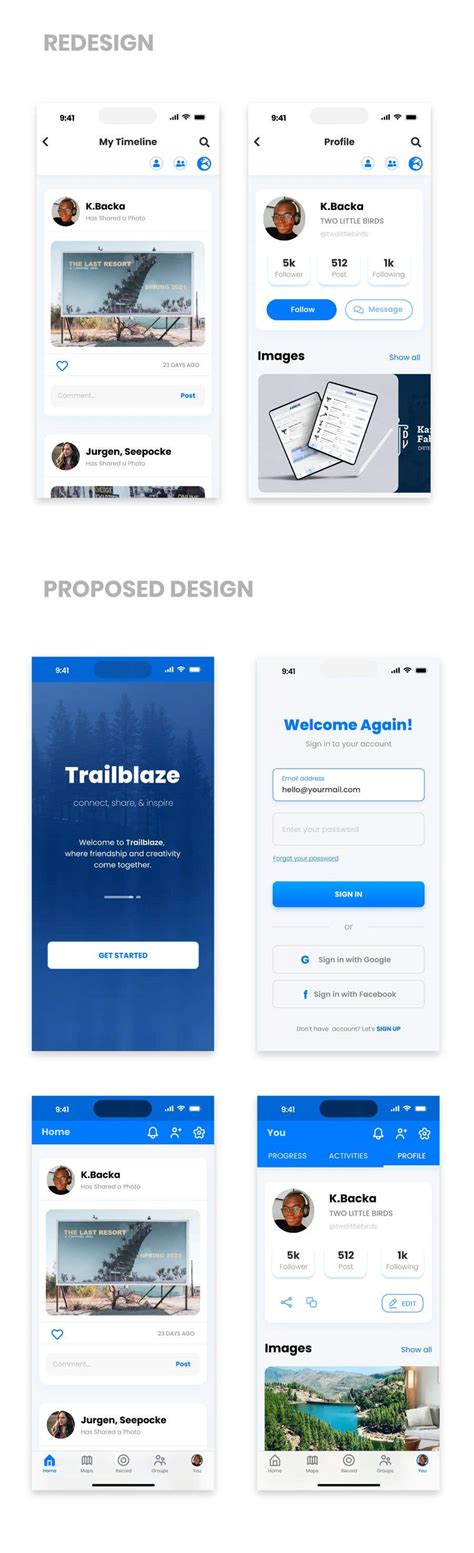 ui design for social media app freelancer