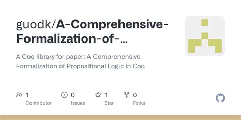 Github Guodk A Comprehensive Formalization Of Propositional Logic In Coq A Coq Library For