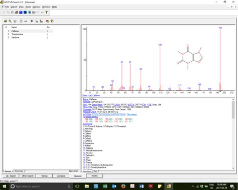Nist Mass Spectral Library Upgrade Nist 17