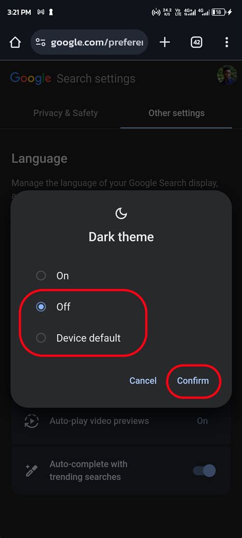 How To Turn Off Google Search S Dark Mode
