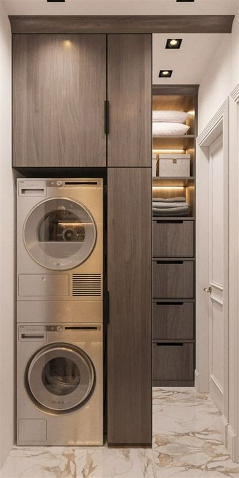 Постирочная в маленькой комнате Гардероб Интерьер Luxury Interior Design Kitchen Laundry