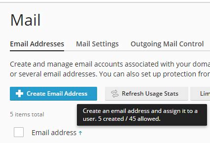 Create An Email Address Helpcenter Cloud86
