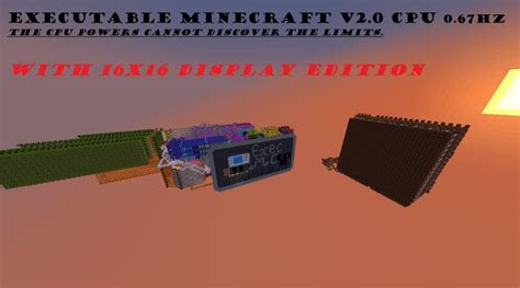 Executable Minecraft 2 0 0 67hz Redstone Cpu Minecraft Map