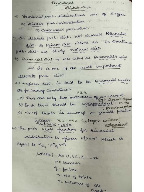 Theoretical Distribution Pdf