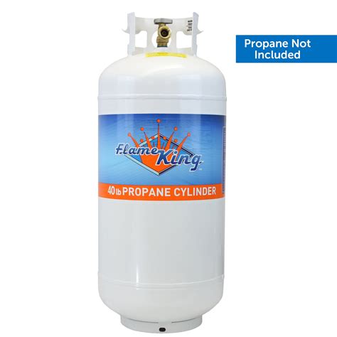 Flame King 40lb Empty Steel Propane Tank Lp Cylinder W Type1 Opd Valve