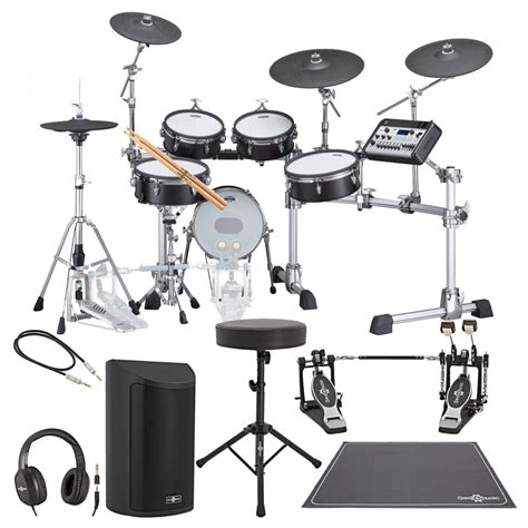 Yamaha Dtx10k M Bf Electronic Drum Kit Double Pedal Complete Bundle Gear4music