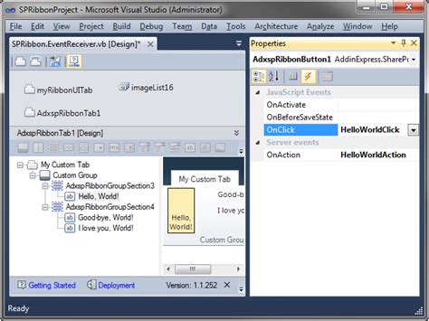 Customize Sharepoint Pages Visual Web Part Application Page And User