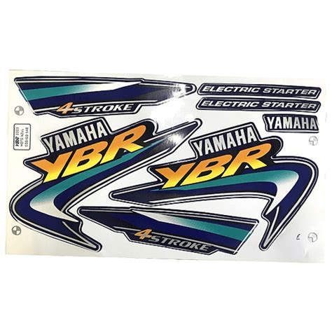 Jogo Faixa Adesivo Yamaha Ybr 125 Verm 2003546 R3590