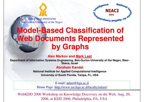 Ppt Model Based Classification Of Web Documents Represented By