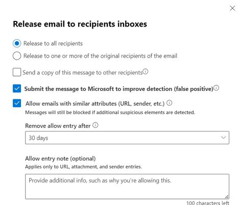 Quarantined Emails In Microsoft Support Center