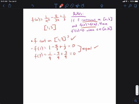 SOLVED Verify That The Function Satisfies The Hypotheses Of Rolle S Theorem On The Given