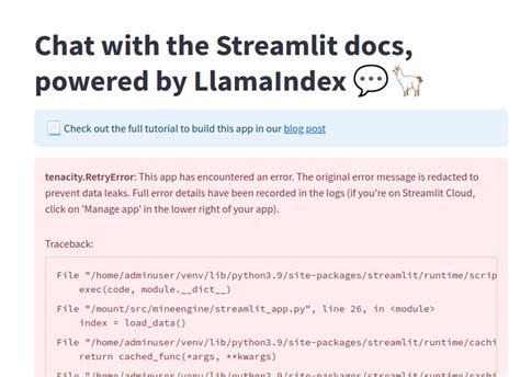 facing issue when replicating code using streamlit streamlit