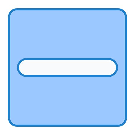 Minimize Generic Blue Icon
