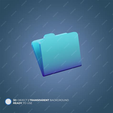 Premium Psd Folder Icon Isolated 3d Render Illustration