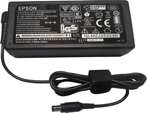 Upbright 24v 2a Acdc Adapter Compatible With Epson
