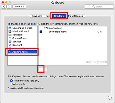 set a keyboard shortcut for “save as pdf” in mac os