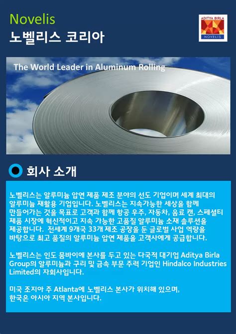 노벨리스코리아 채용공고 기계환경 엔지니어 채용 경력 2023년 채용