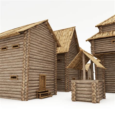 Log Cabin D Models For Download TurboSquid