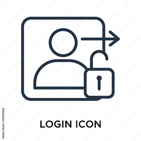 Login Icons Isolated On White Background Modern And Editable Login Icon Simple Icon Vector