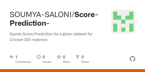Github Soumya Saloniscore Prediction Sports Score Prediction For A Given Dataset For