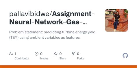 Github Pallavibidweassignment Neural Network Gas Turbine Dataset