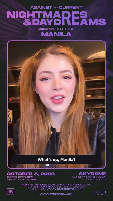 Against The Current Greeting Video Ticket Ready To Run With The Wild Things Well Chrissy