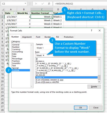Tips For Calculating Week Numbers From Dates In Excel Excel Campus