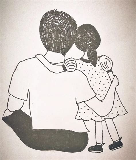 70 Father And Daughter Drawing Easy Pictures