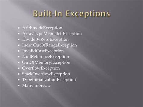 Ppt Exception Handling Powerpoint Presentation Free Download Id2492734
