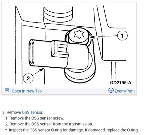 Speed Sensor To Transmission 1 My Over Drive O D Does Not Flash