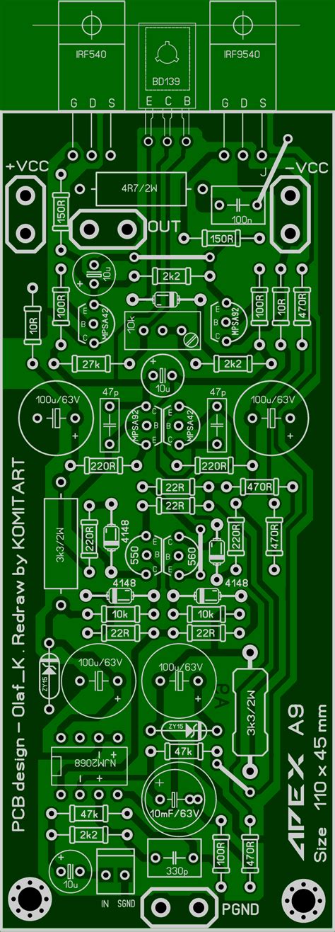 Diy Apex A9 Amplifier Schematic And Komitart Lay6