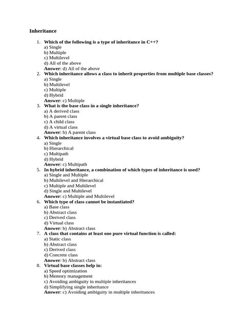 Inheritance45units1marks Pdf Pointer Computer Programming