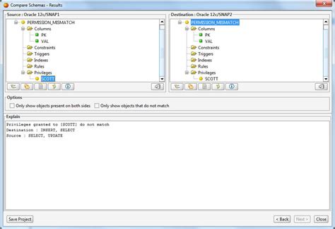 Schema Comparison Tool