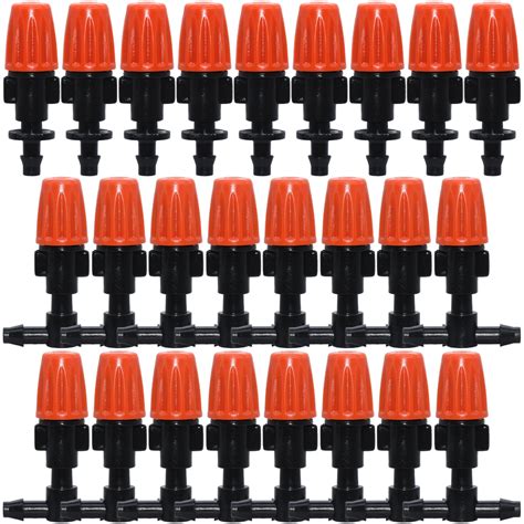 14 인치 노즐 드리퍼 급수 분무기 분무 분무 스프링클러 정원 드립 관개 시스템 호스 티 커넥터 포함 20 개워터링 키트 Aliexpress