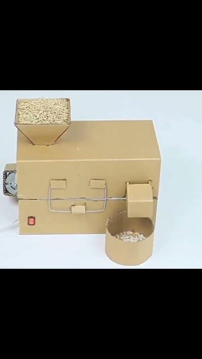 Making Mini Rice Mill By Cardboard Shorts Ytshortsviralshorts Youtube