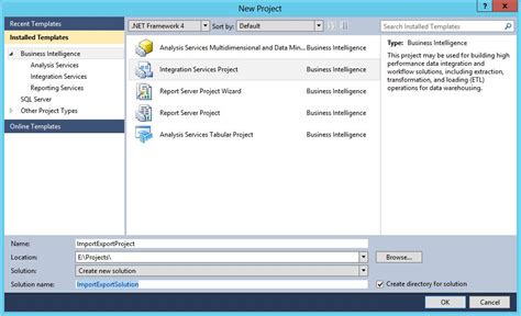 Creating Ssis Packages With The Sql Server Import And Export Wizard