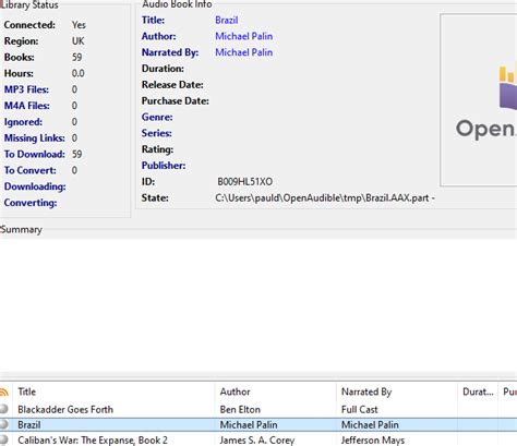 Conversion Isnt Working Solved · Issue 452 · Openaudibleopenaudible · Github