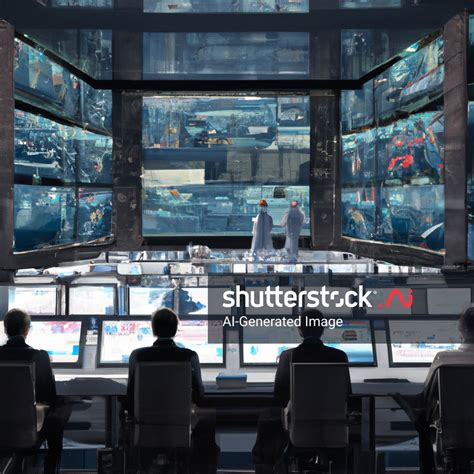 image depicts modern network operations center ai generated image