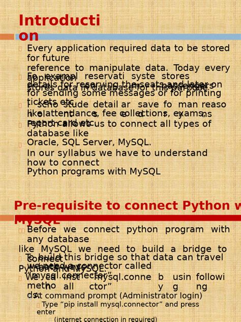 Vks Interface Python With Mysql Pdf My Sql Databases