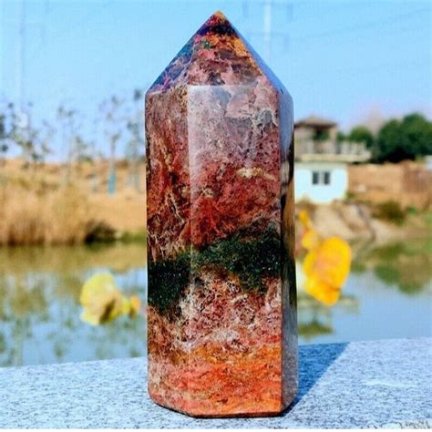 Marine Jasper Quartz Crystal Point Mindfulsouls